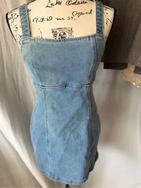 Fashion Nova | Dresses | Fashion Nova Light Blue Tara Denim Mini Dress ...